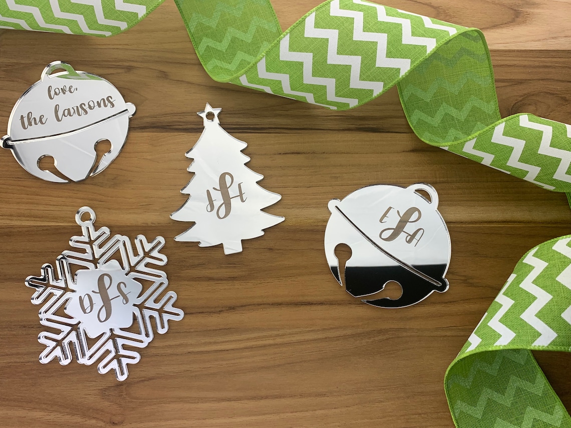 Personalized Name Ornament Sleigh Bell Custom Gift Tag - Etsy