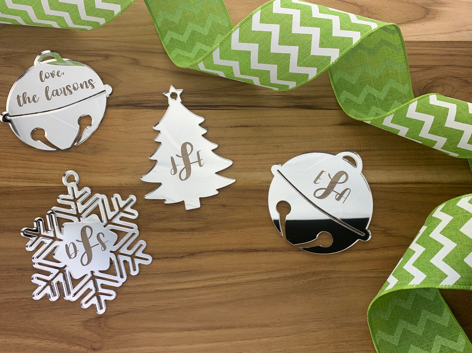Personalized Name Ornament Sleigh Bell Custom Gift Tag - Etsy
