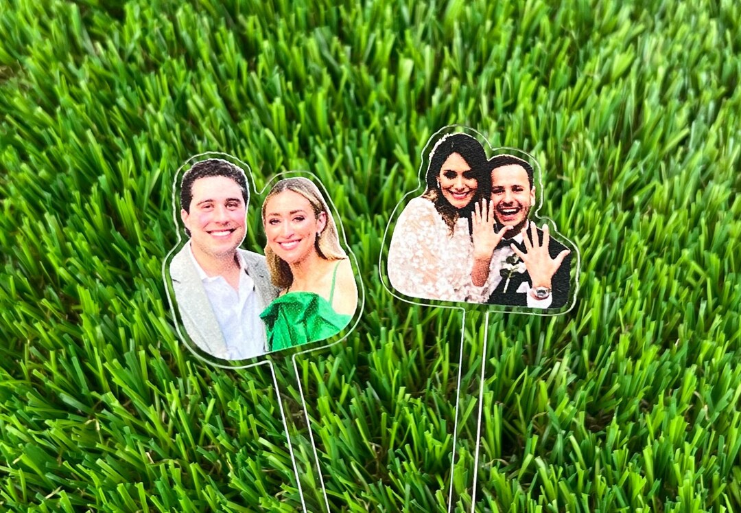 Printed Face Stir Stick, Acrylic Cocktail Sticks, Wedding Drink ...