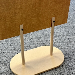 Acrylic Sign Stand Base, Raw Wood Ready for You to Paint Any Color ...