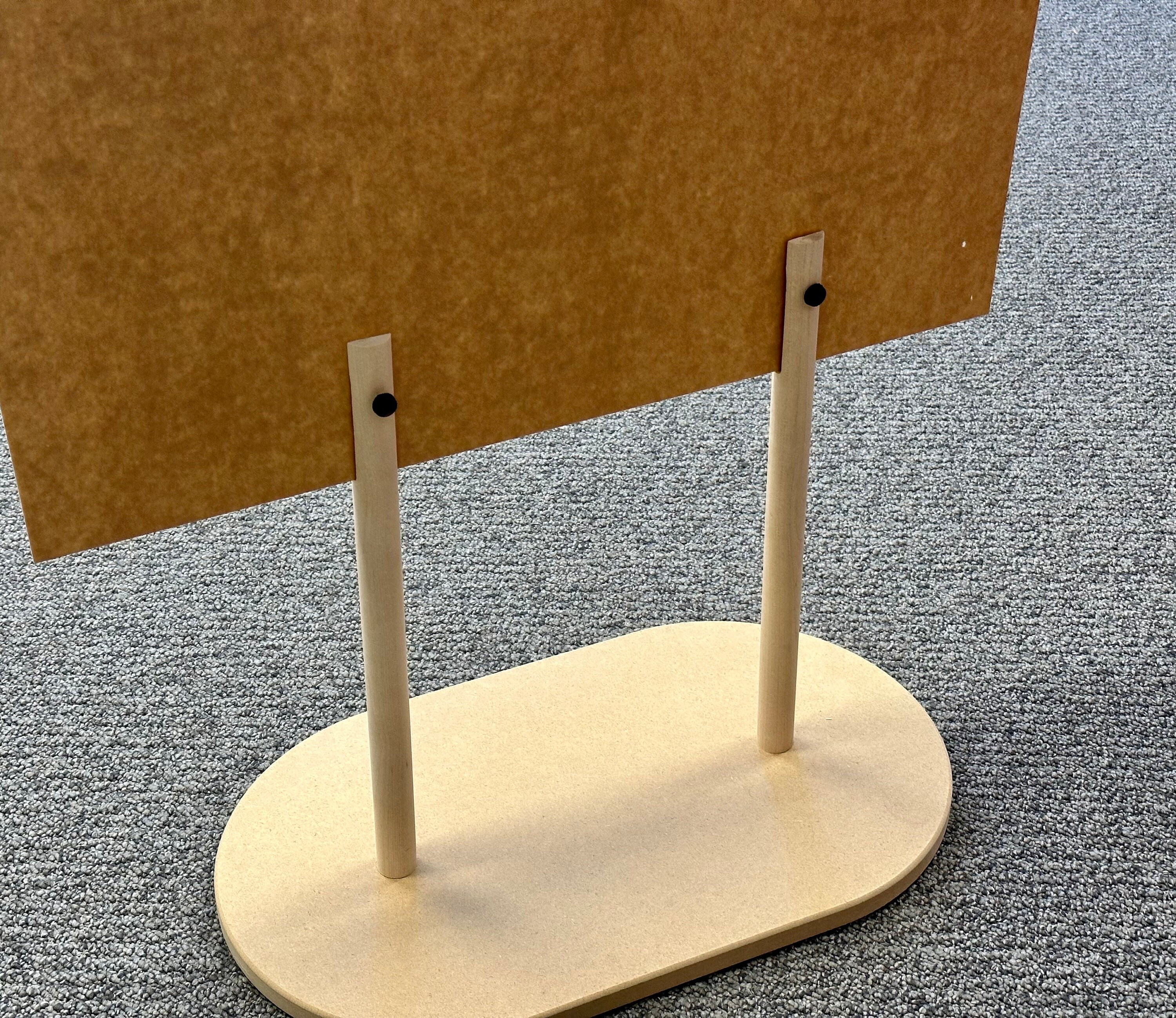 Foam Board Sign Stand Base, Raw Wood Ready for You to Paint Any Color ...