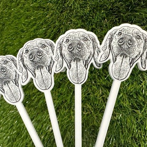 Print YOUR Dog Pet Stir Sticks, Minimalist Signature Drink Stirrer, I ...