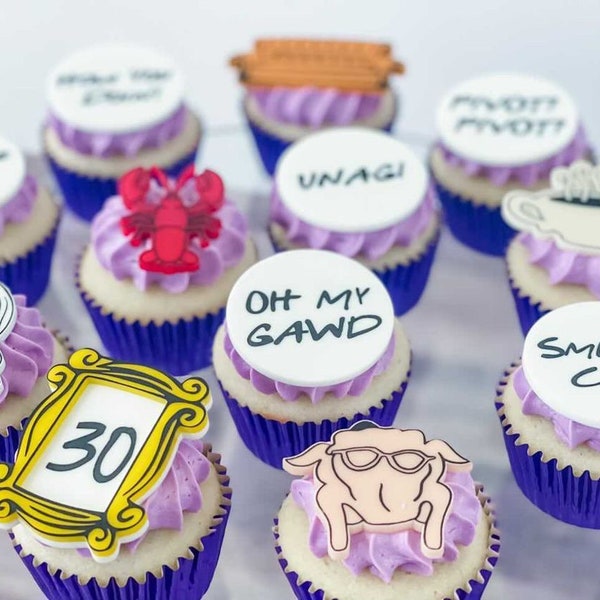 Friends Theme Cupcake Toppers - Etsy