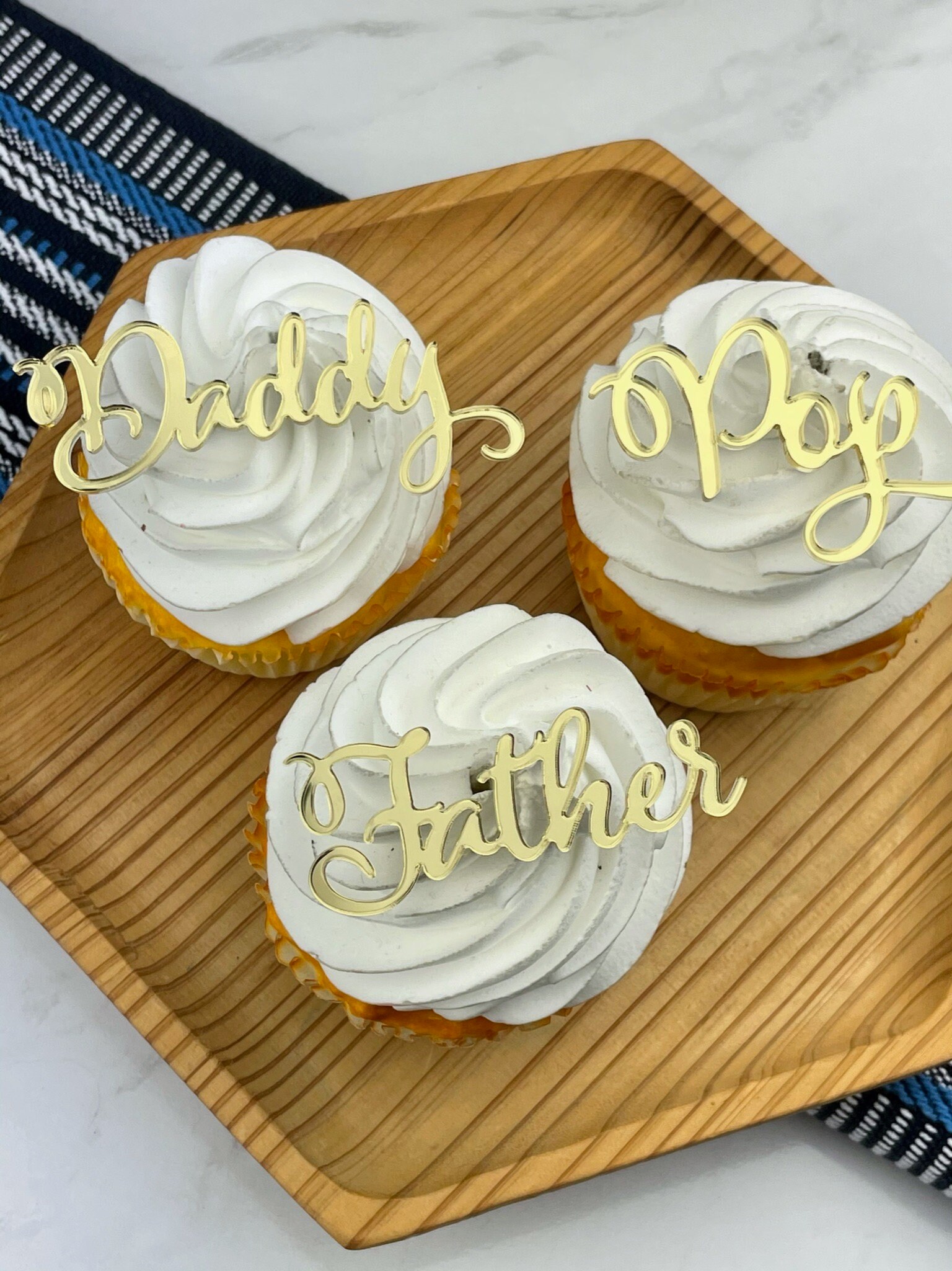 Father's Day Names for Dad Cupcake Topper Set Mix & - Etsy