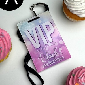 Custom Acrylic VIP Card, Backstage All Access Pass, T-swift Themed ...