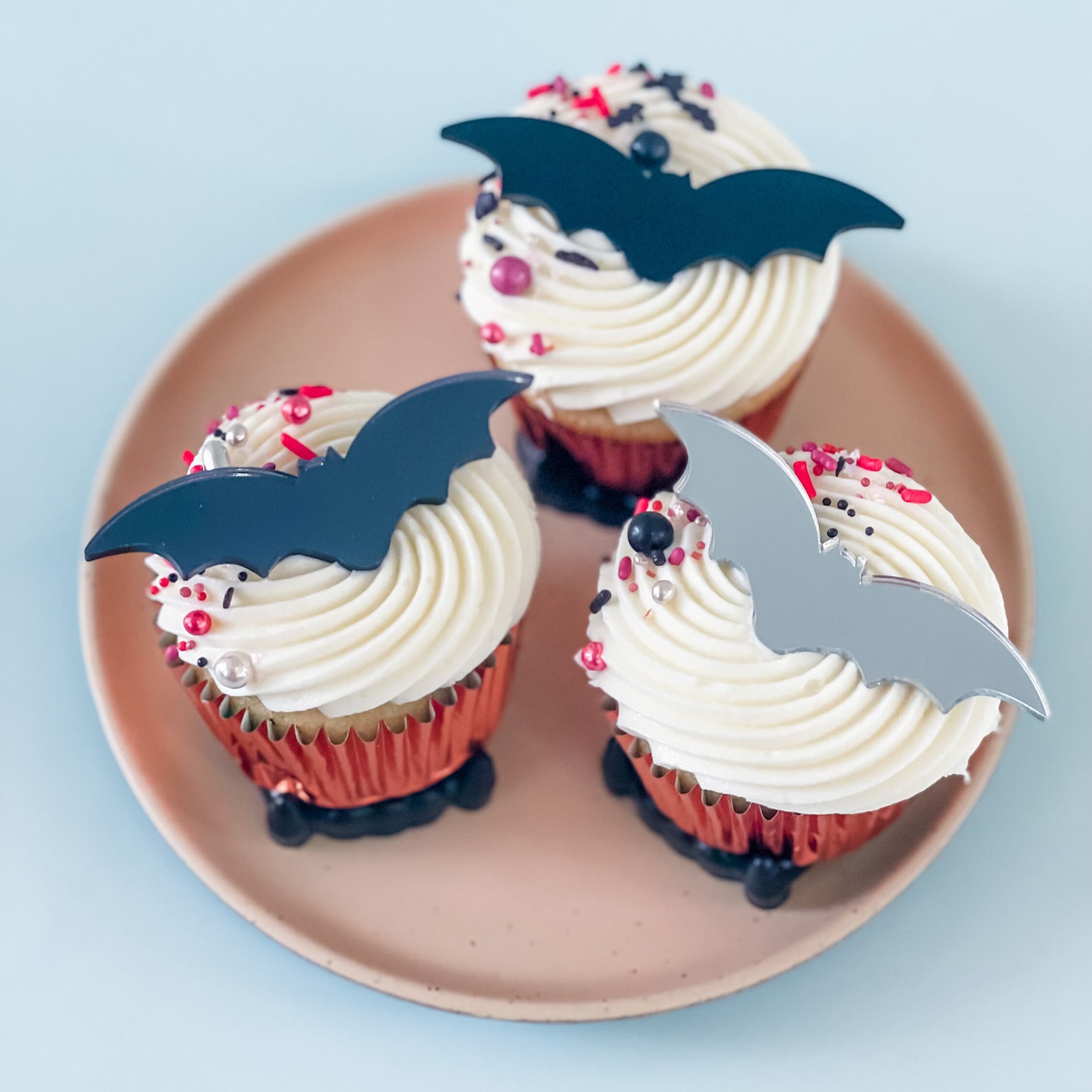 Halloween Bats Themed Cupcake Charms, Cupcake Toppers, Halloween ...