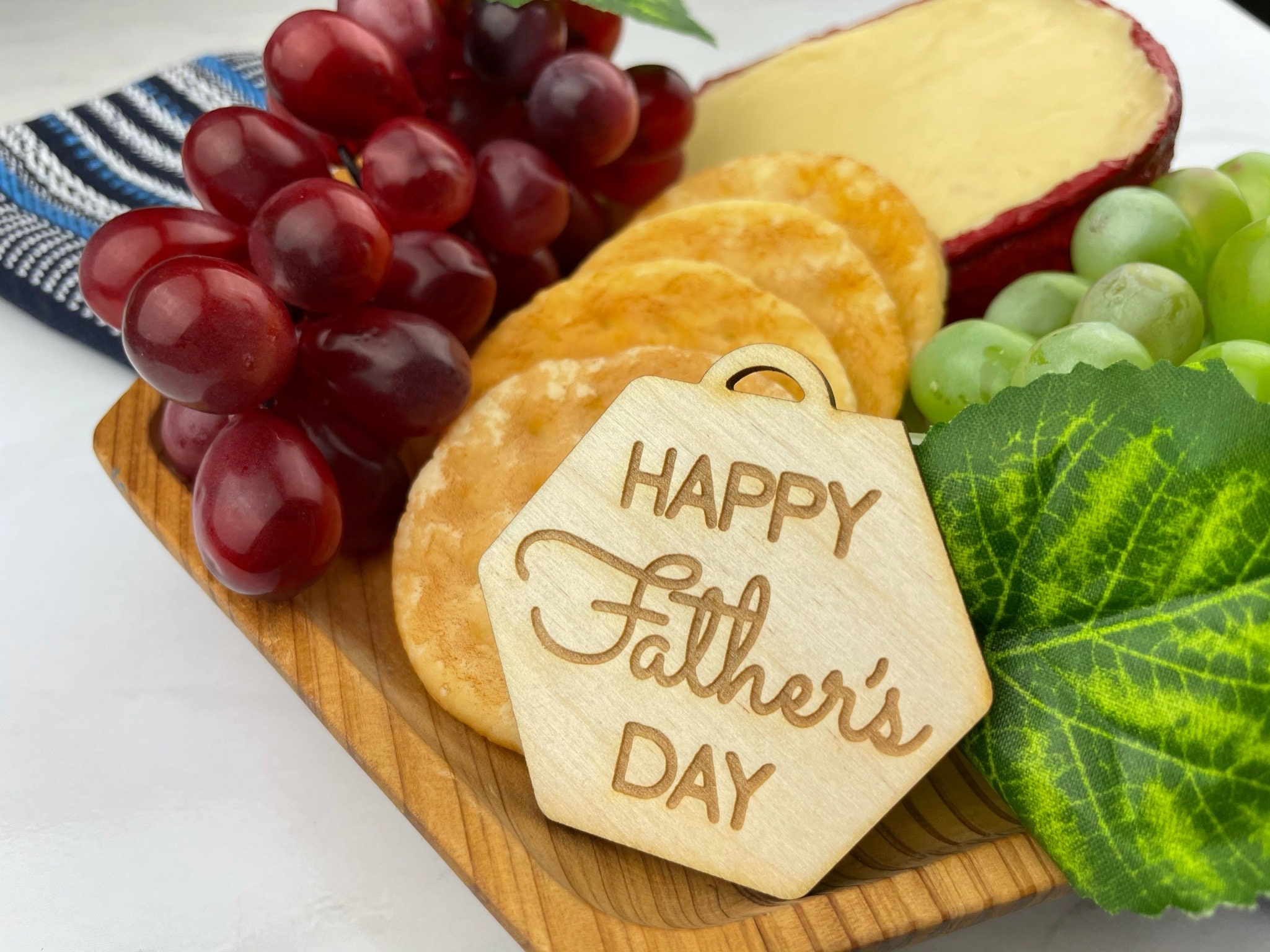 Father's Day Acrylic Gift Tags, Custom Gift Box Tag, Laser Engraved ...