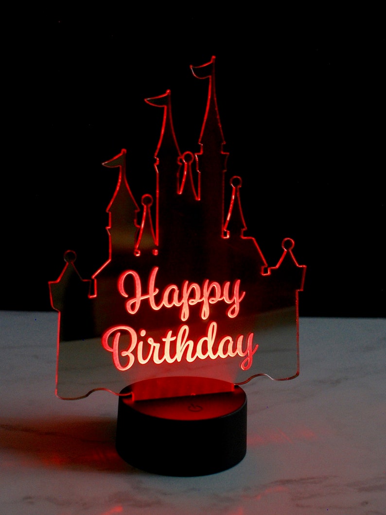 Lighted Cinderella Castle Sign Centerpiece Table Numbers | Etsy