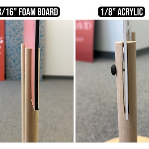 Foam Board Sign Stand Base, Raw Wood Ready for You to Paint Any Color ...