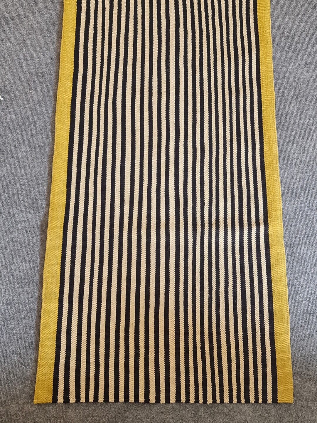 Rug Runner, Custom Runner, Hallway Rug, Black and White Runner, Wool ...