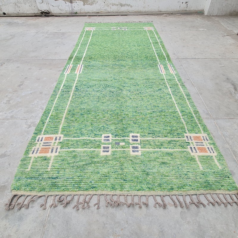 Green Moroccan Rug - Etsy