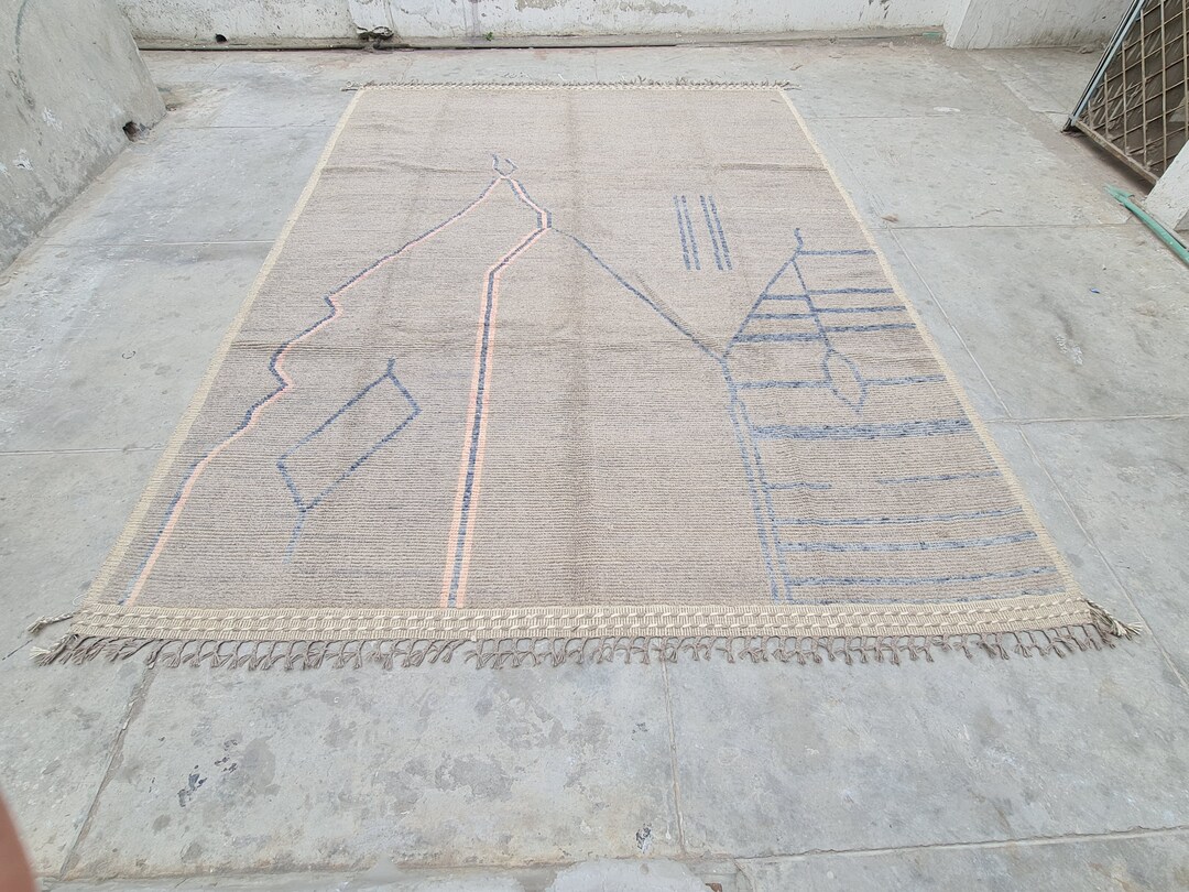 Berber Rug, 8x10 Moroccan Rug, Wool Rug, 9x12 Rug, 10x14 Area Rug ...