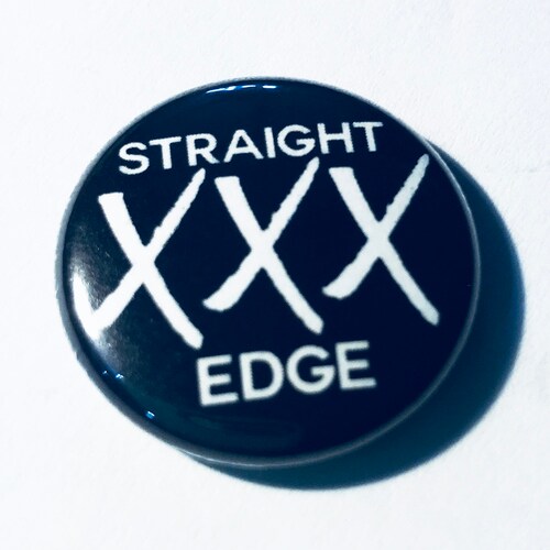 STRAIGHT EDGE Punk Rock 1 Pinback Button - Etsy