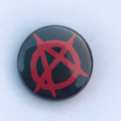 ANARCHY 1 Metal Punk Rock Button | Etsy