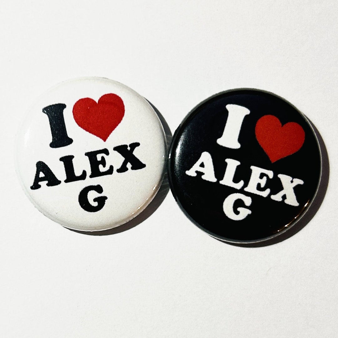I LOVE ALEX G Set of 2 1 Metal Pinback Buttons - Etsy