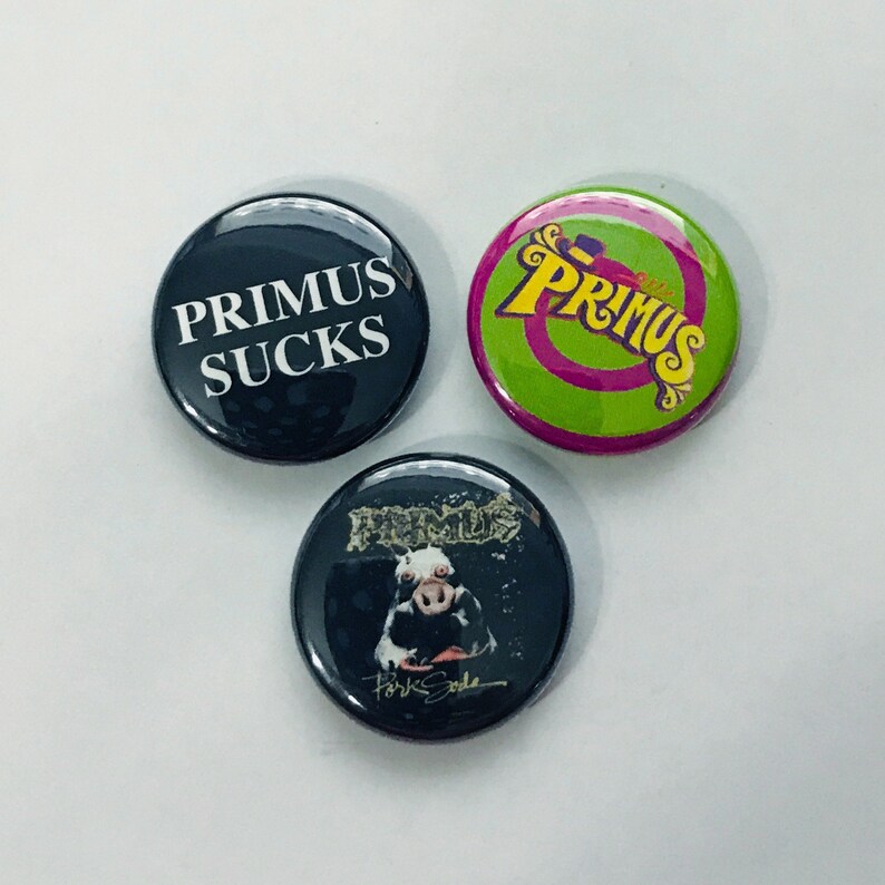 PRIMUS Set of Three 1 Pinback Buttons - Etsy