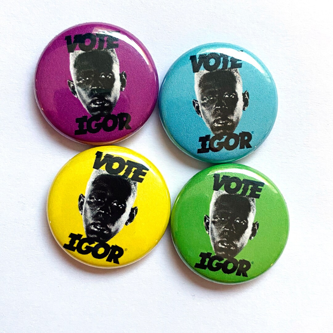 Tyler the Creator IGOR Button Set of FOUR 1 Buttons or Buy Individual ...