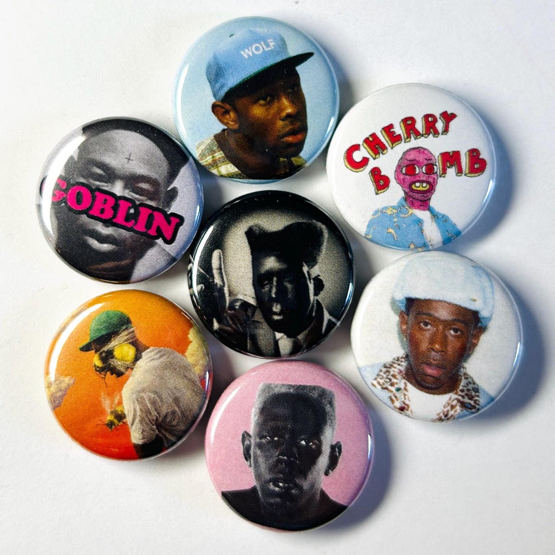 TYLER, the CREATOR ALBUMS Set of 7 1 Metal Pinback Buttons - Etsy Ireland