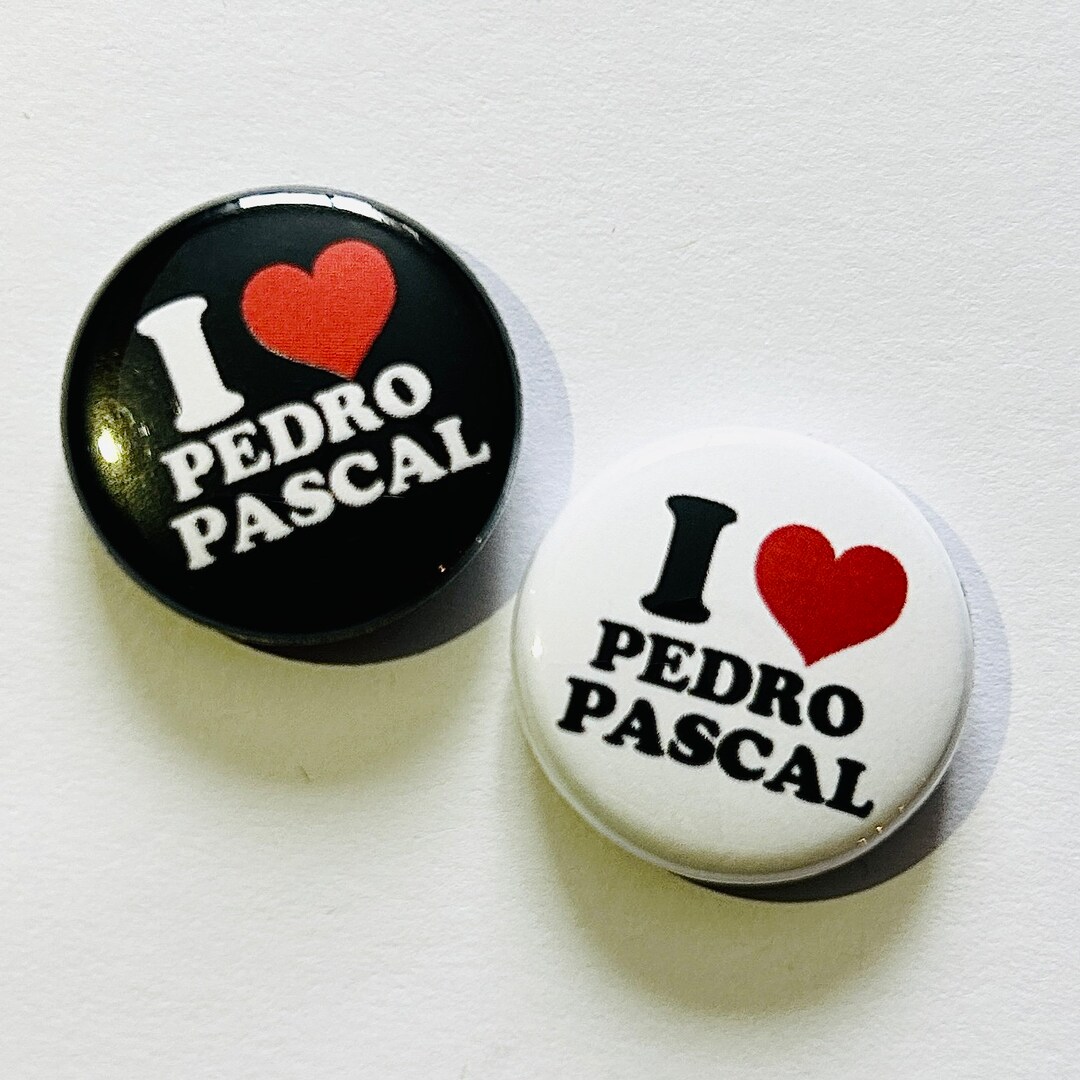 I LOVE PEDRO PASCAL Set of 2 1 Metal Pinback Buttons - Etsy