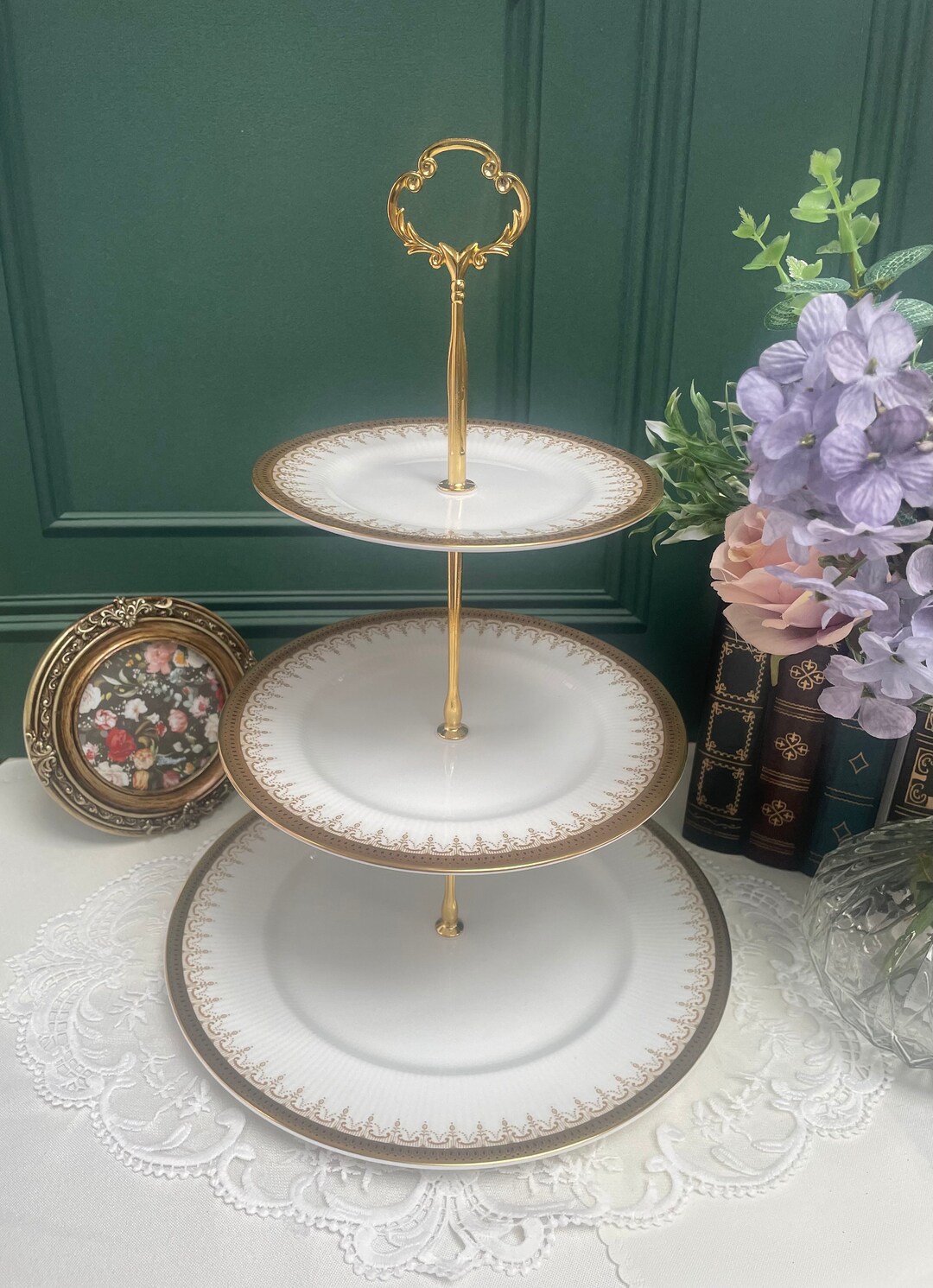 Royal Albert / Paragon Cake Stand 'athena’ Pattern | High Tea 3 Tier ...