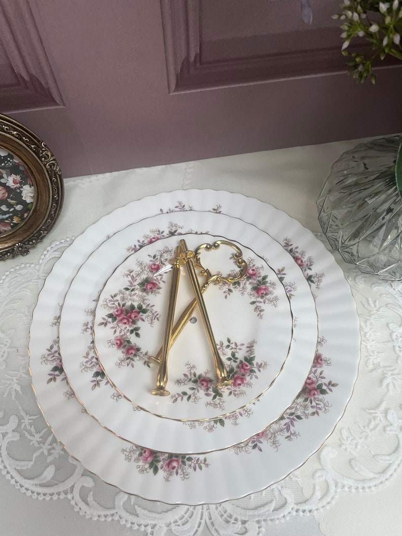 Royal Albert Cake Stand ‘lavender Rose’ Vintage Cake Stand - Perfect ...