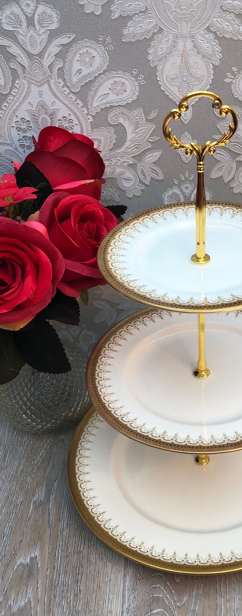 Royal Albert / Paragon Cake Stand 'athena Pattern pure - Etsy UK