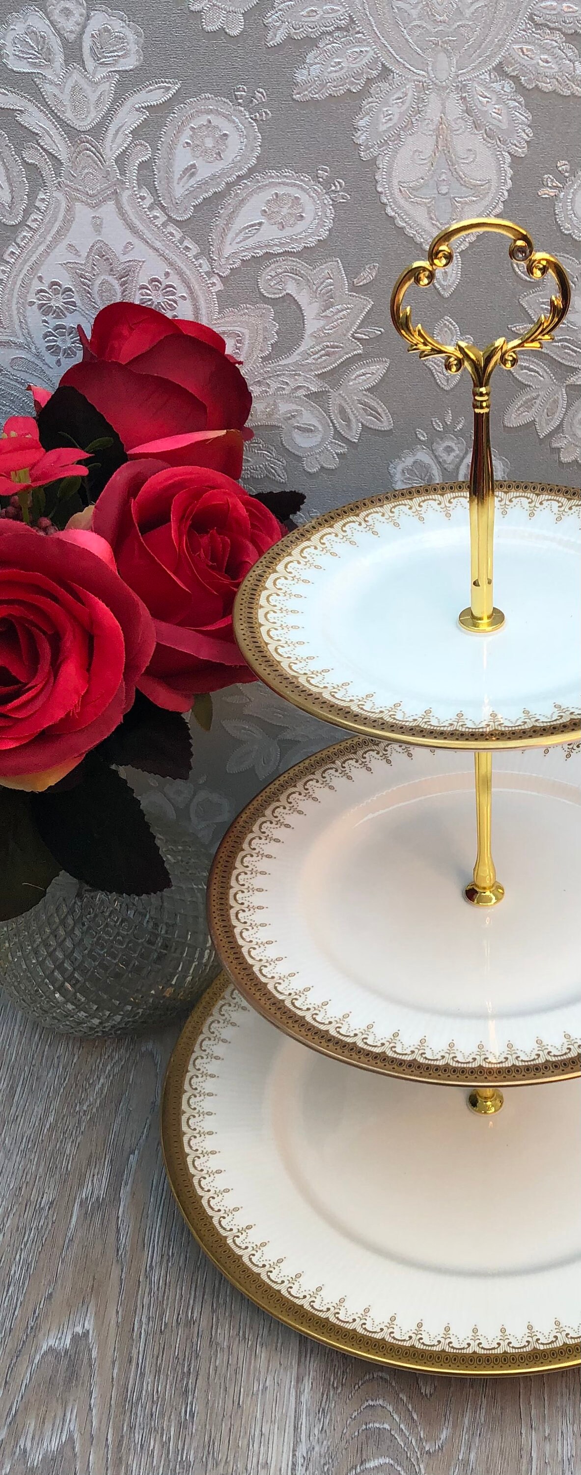 Royal Albert / Paragon Cake Stand 'athena Pattern pure - Etsy UK