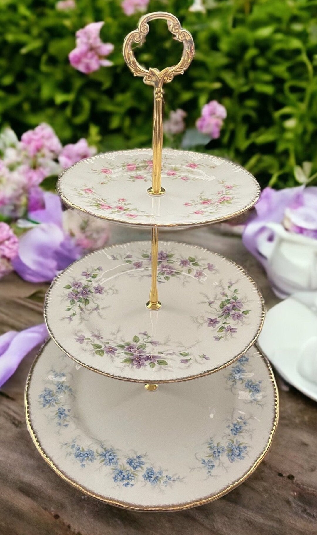 Paragon Cake Stand 3 Best Seller Designs in 1 Victoriana, Malandi and ...
