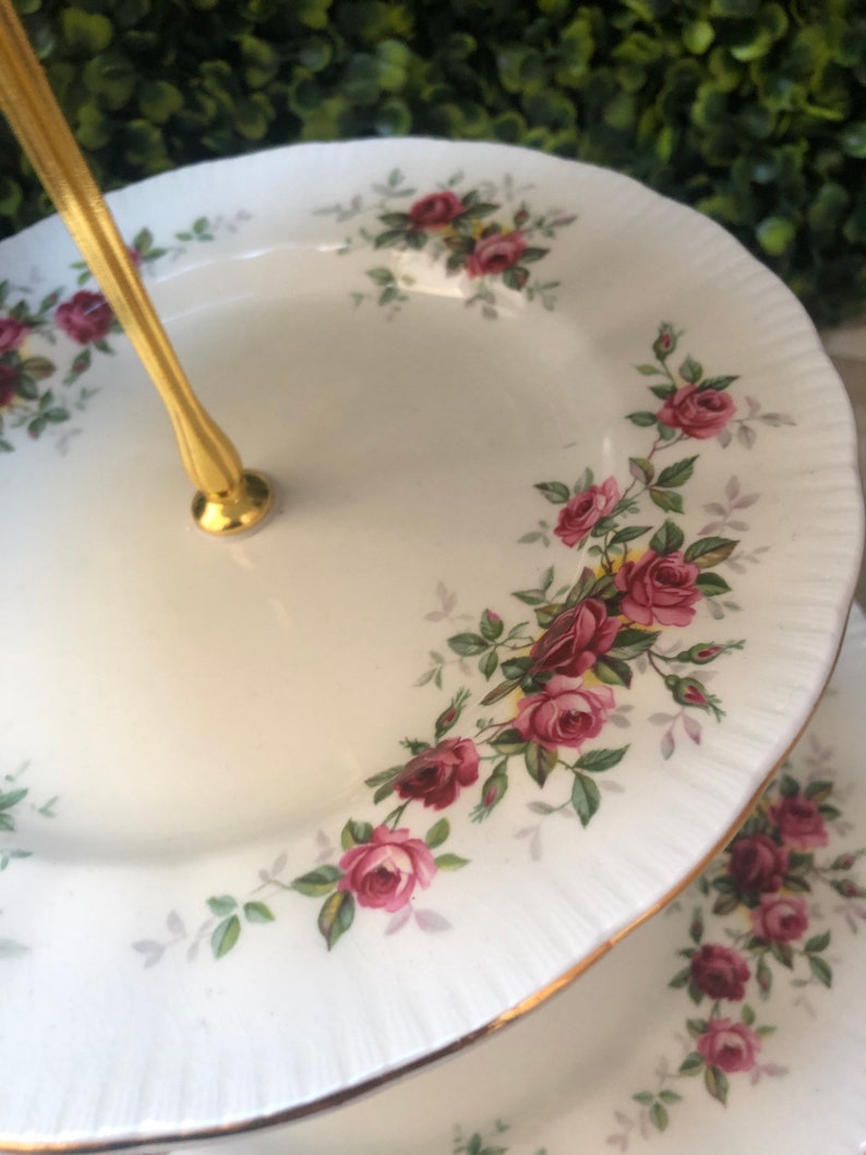 Royal Standard rambling Rose Cake Stand 3 Tier Cake Stand - Etsy