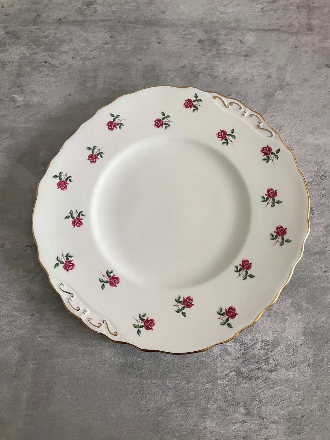 Colclough ditsy Rose 2 / Fragrance Cake Plate Cupcake Plate Muffin ...