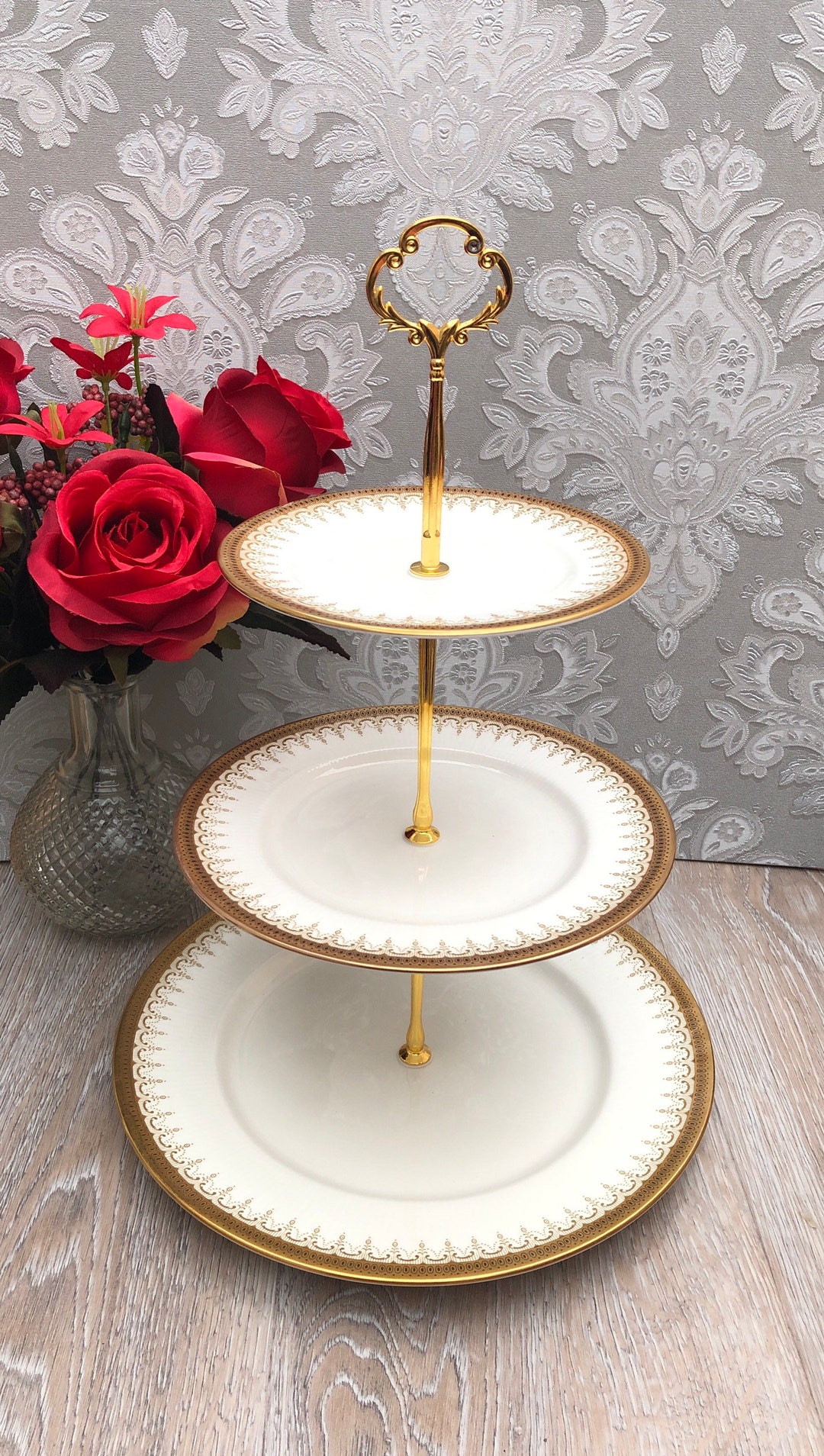 Royal Albert / Paragon Cake Stand 'athena Pattern pure - Etsy UK
