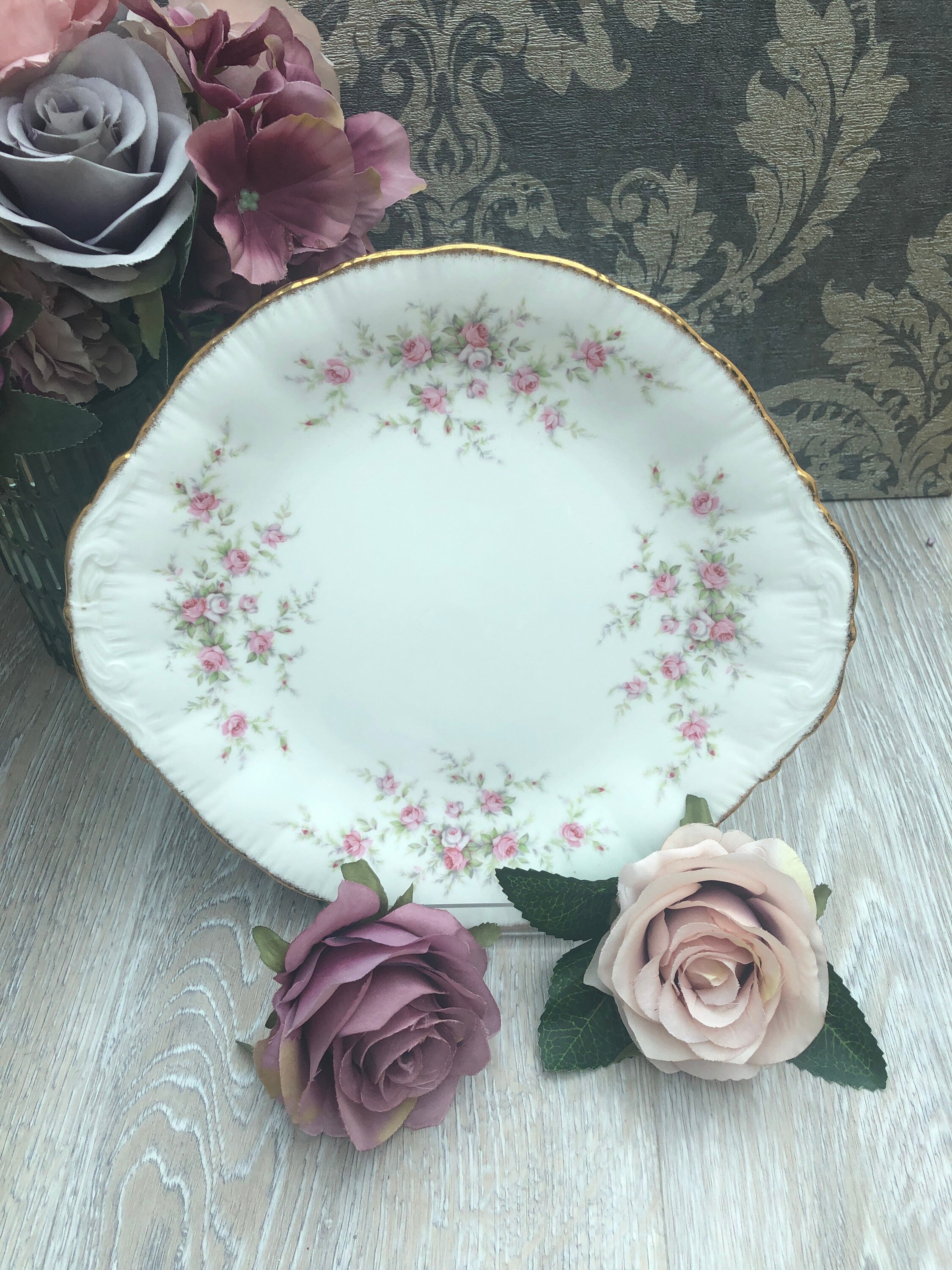 Paragon Cake Plate victoriana Rose perfectly Paired With a - Etsy UK