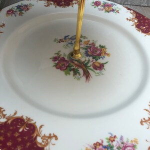 Paragon Cake Stand rockingham Red 3 Tier Cake Stand - Etsy UK