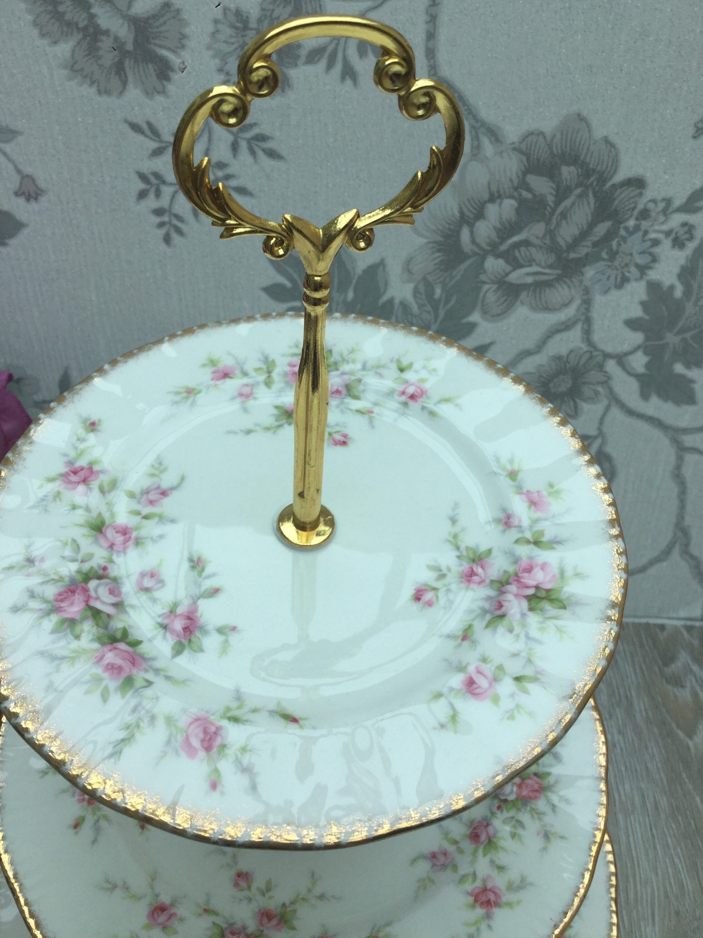 Royal Albert/Paragon Cake Stand Victoriana Rose 3 Tier Cake | Etsy