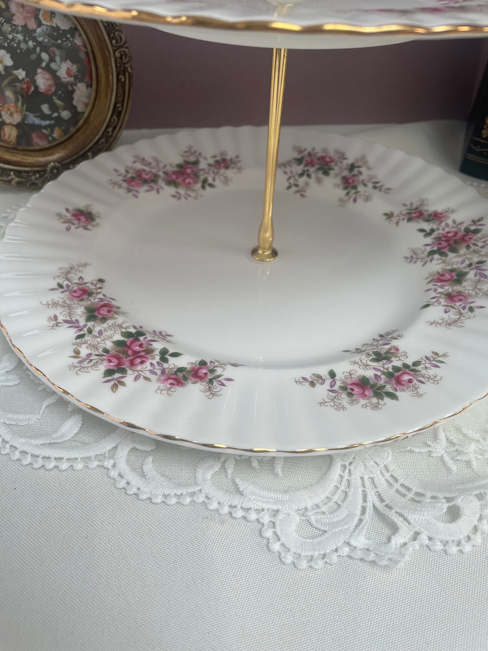 Royal Albert Cake Stand ‘lavender Rose’ Vintage Cake Stand - Perfect ...