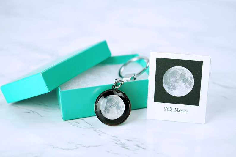 Custom Moon Phase Keychain Personalized Engraved Keychain for - Etsy