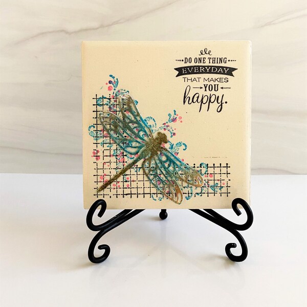 Dragonfly Tile - Etsy