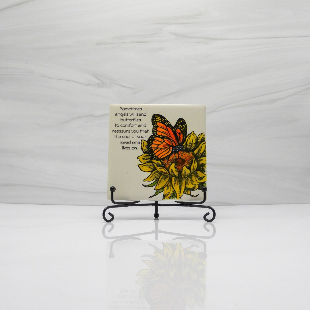 Ceramic Art Tile, Monarch Butterfly, Butterfly Painting, Inspiring Art ...