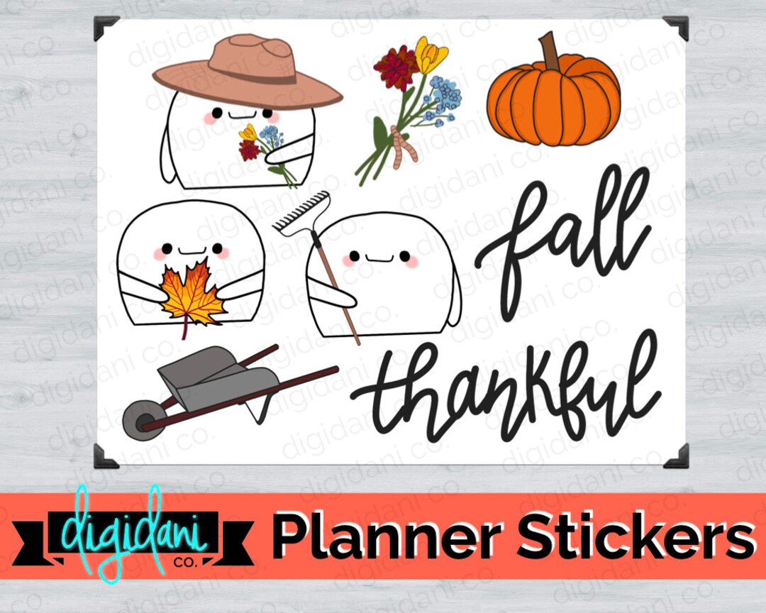 Digital Planner Sticker - SEASONAL FALL - Etsy