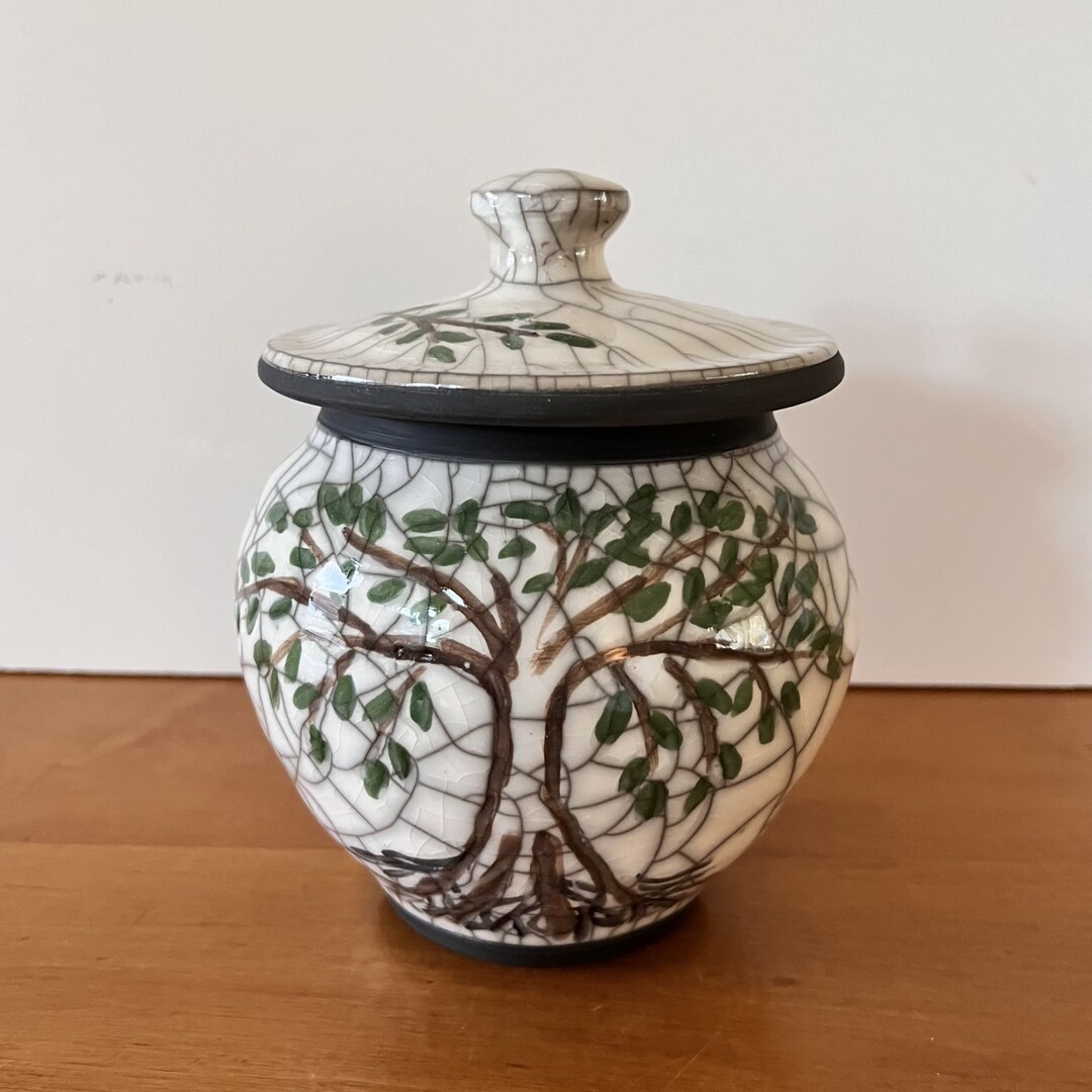 Sacred Tree of Life Cremation Urn in a Keepsake Size. Handmade Tree of ...