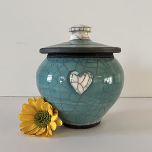 Green Ceramic Dog Urn With Hearts - Etsy