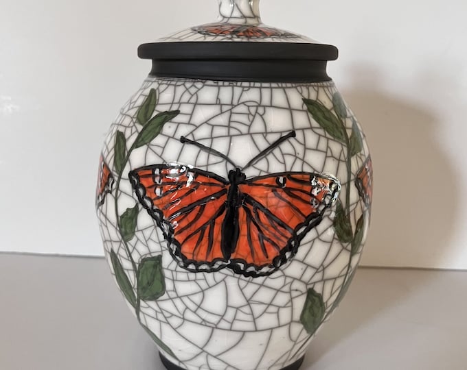 Butterfly Urn for Ashes, Large Monarch Butterfly Cremation Urn, Unique ...