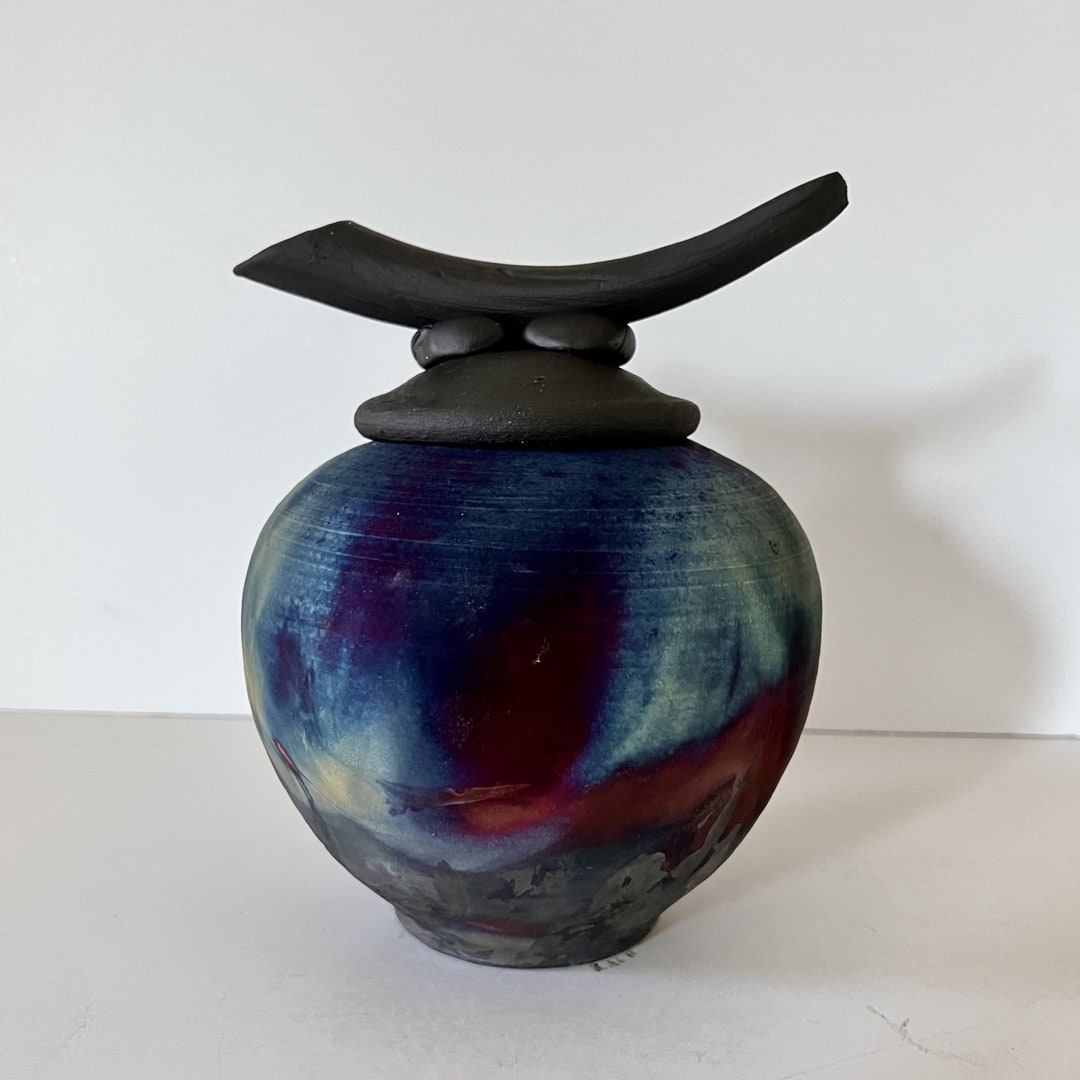 Copper Raku Urn for Ashes Human Ash Urn Pet Urn Dog Urn - Etsy