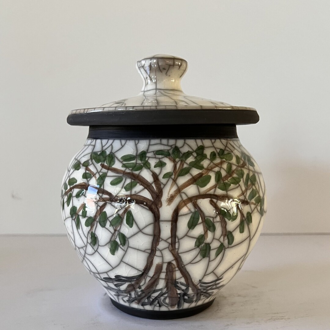 Sacred Tree of Life Cremation Urn in a Keepsake Size. Handmade Tree of ...
