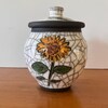 Keepsake Floral Memorial Urn for Ashes, Small Pretty Urns, Yellow ...
