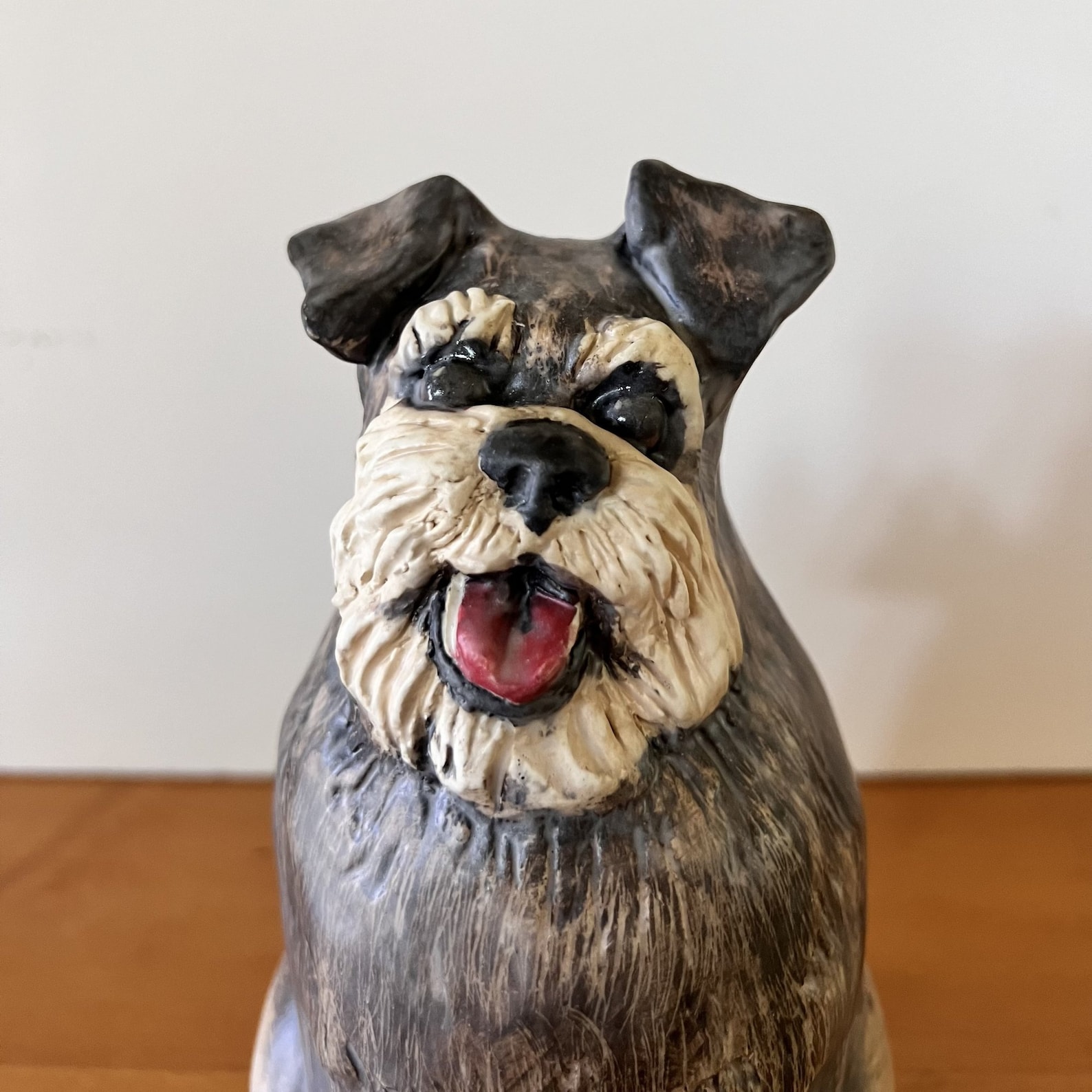 Schnauzer Memorial Dog Urn, A Beautiful Hand Sculpt Schnauzer Dog With ...