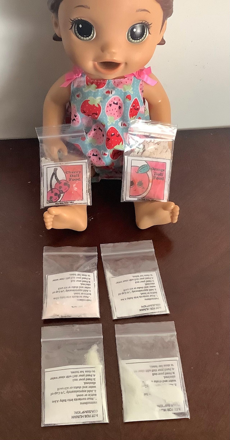 Baby Alive Doll Food Packets (6 Packets) - Etsy