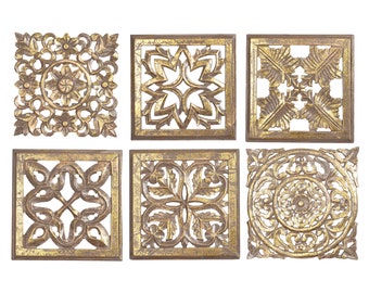 Kraft Mistry Wooden Wall Carving Décor Headboard Panel Deja Medallion ...