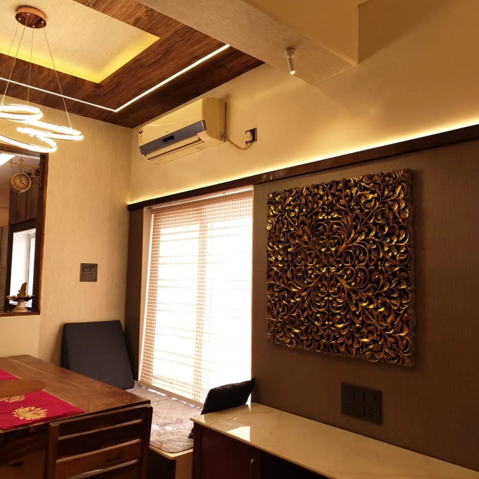 Kraft Mistry Wooden Wall Carving Décor Headboard Panel Deja - Etsy