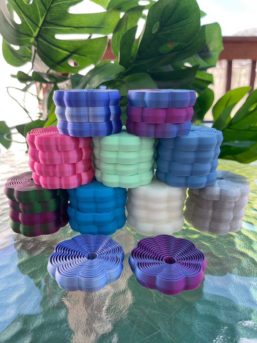 Mini 3D Fidget Flowers, ADHD and Neurodivergent Stim Toy, Adult Fidget ...